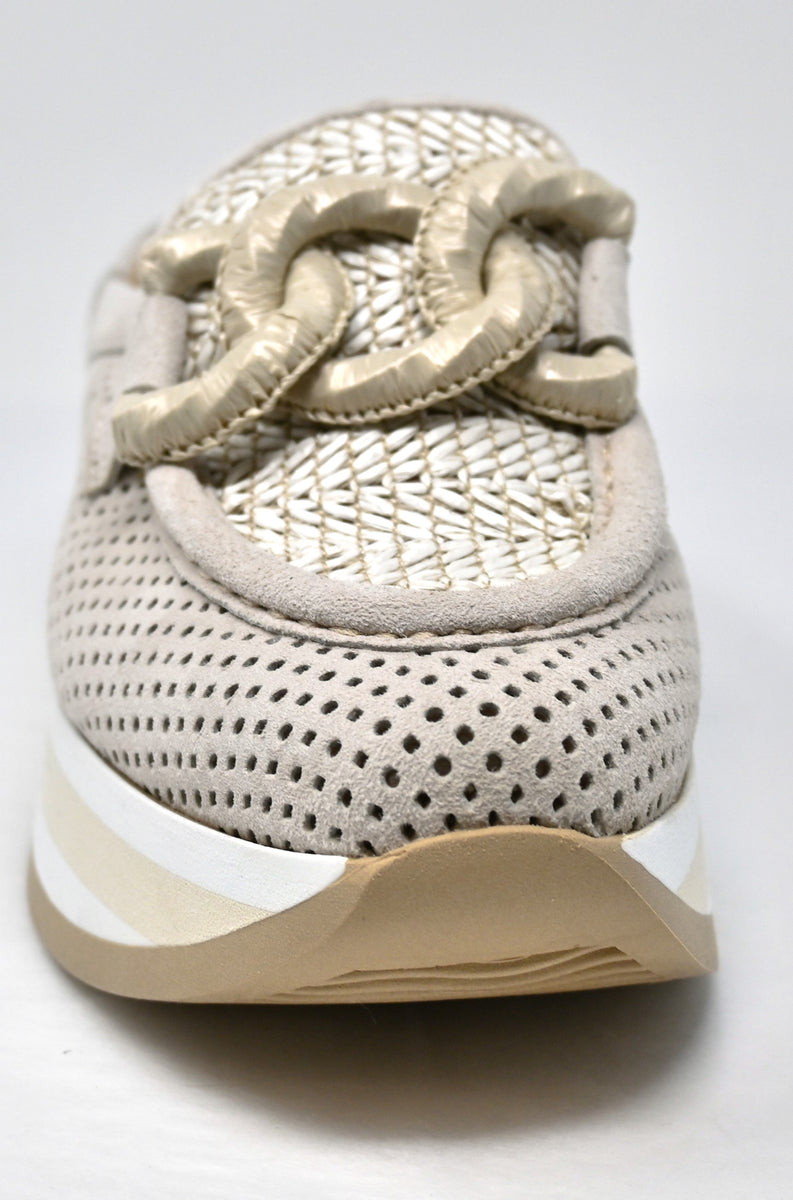 Softwaves Chessa 7.78.90 Mule Coco Raffia – Carla Shoes and Accessories