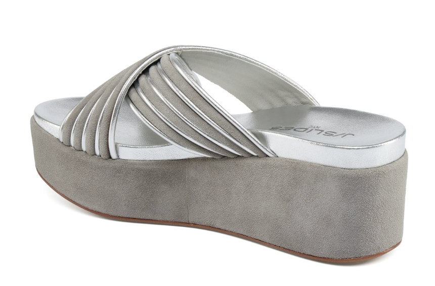 J Slides Quiana Grey Sandal – Carla Shoes and Accessories